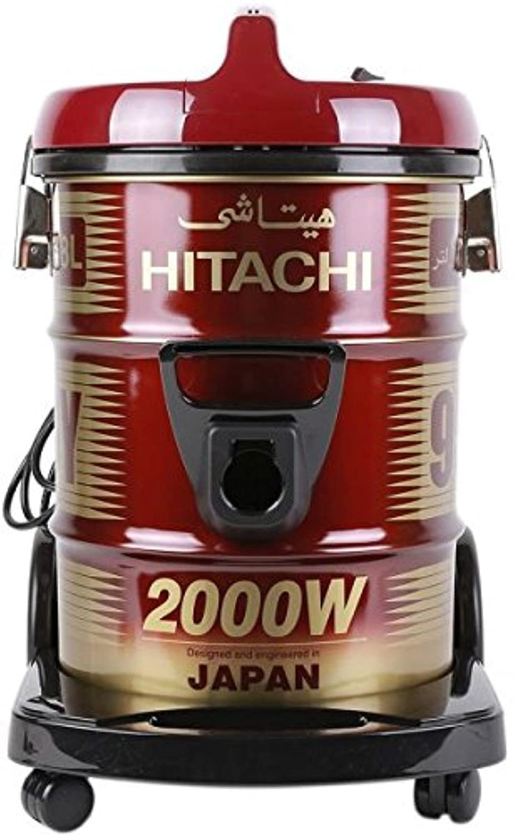 Hitachi 2000W 18L Drum Vacuum Cleaner Red & Gold CV950F – Teq Souq